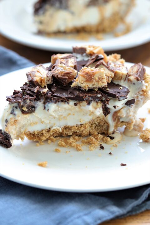 Snickers Ice Cream Pie - My Recipe Treasures