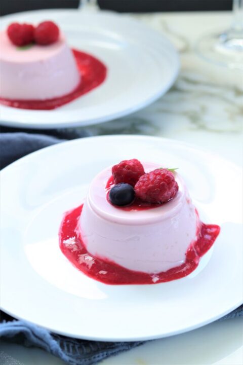 Raspberry Panna Cotta - My Recipe Treasures