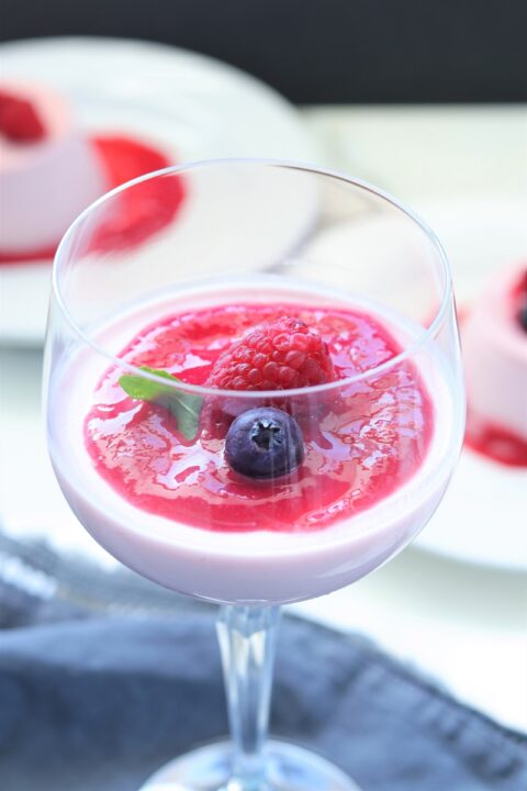 Raspberry Panna Cotta - My Recipe Treasures