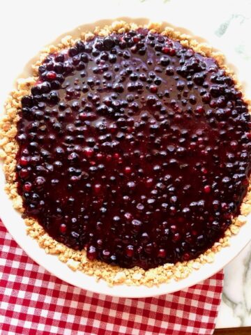 Huckleberry Cheesecake Pie - My Recipe Treasures