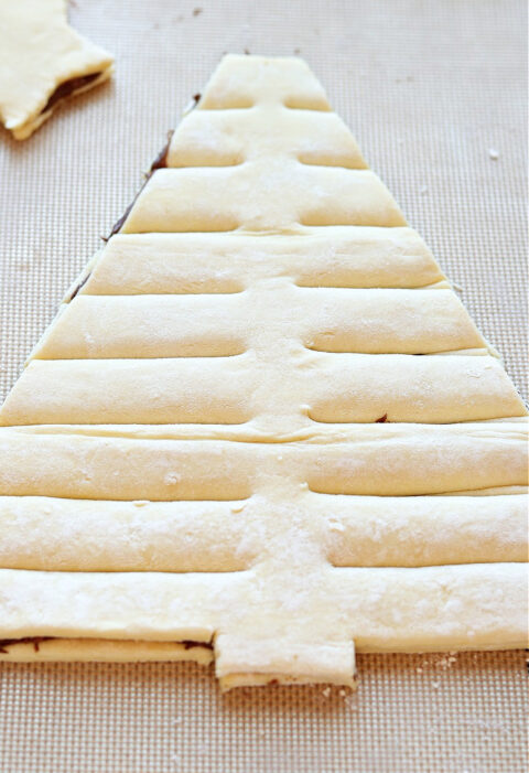 Puff Pastry Christmas Tree - My Recipe Treasures