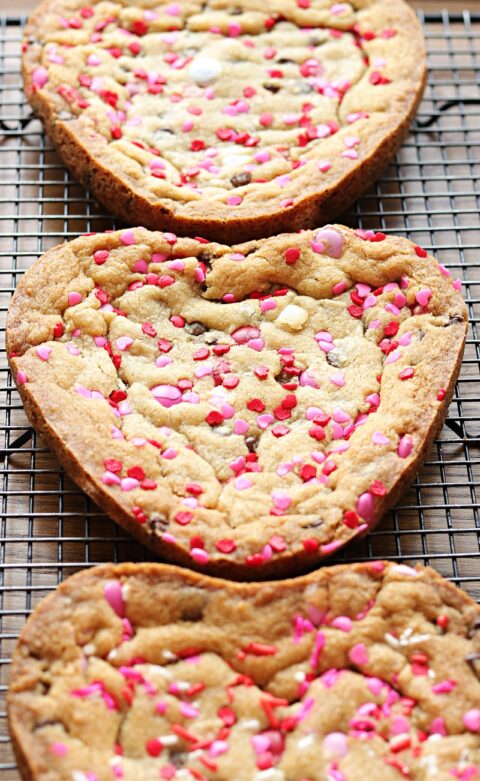 Mini Valentine Cookie Cakes - My Recipe Treasures