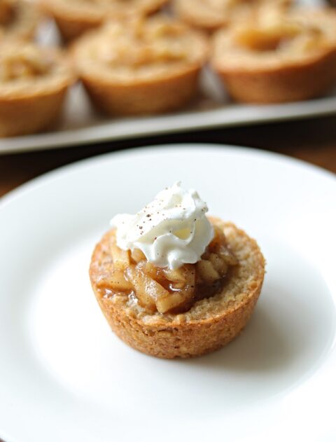 Apple Crisp Cookie Cups - My Recipe Treasures